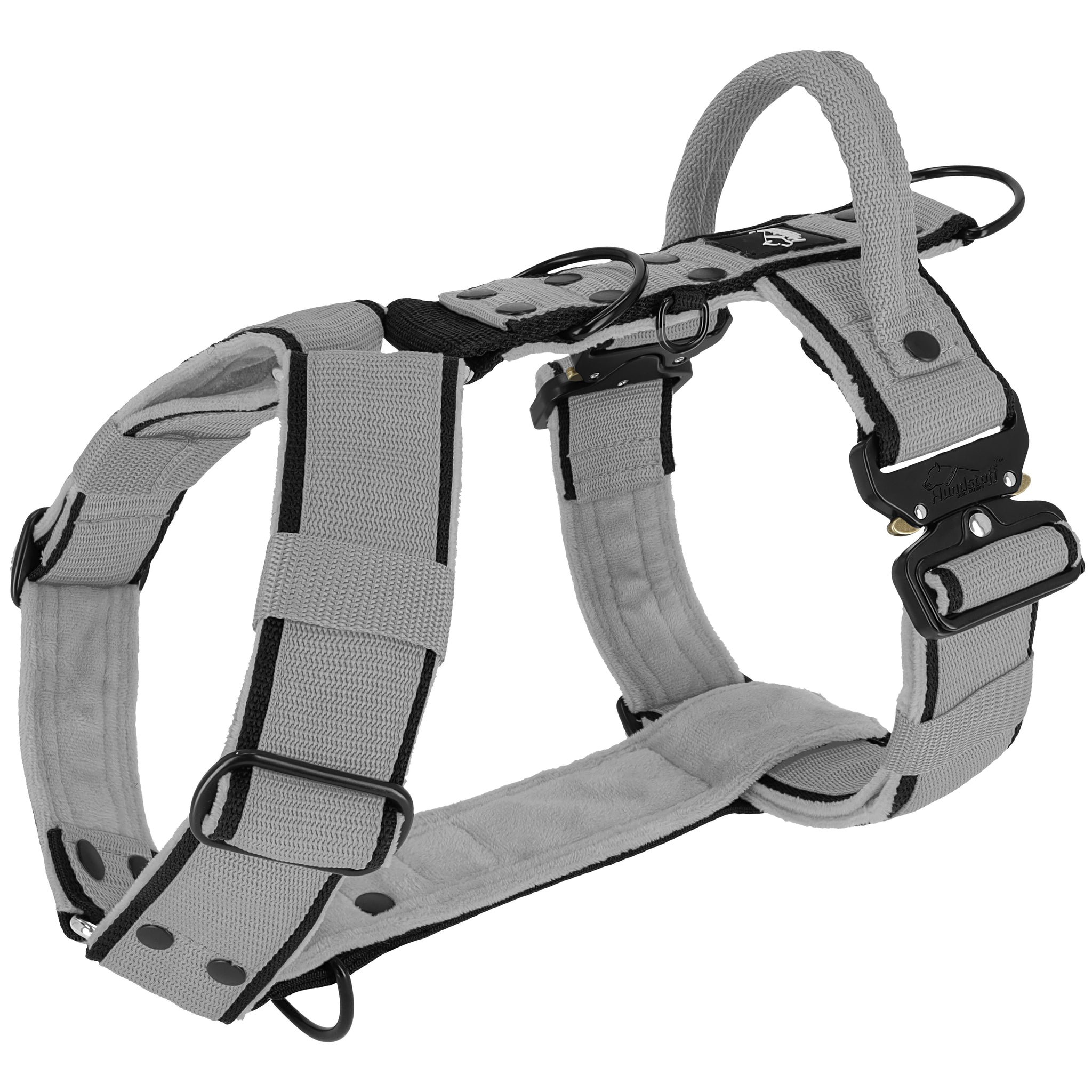 Easy Walk Extreme Black Edition Grey - Harness with quick buckle